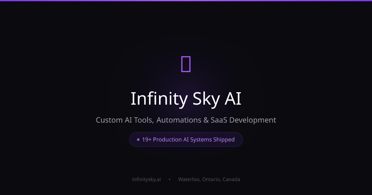Infinity Sky AI — Custom AI Tools, Automations & SaaS Development ...
